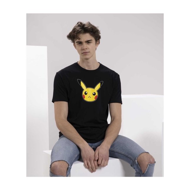 Pokémon Mood Collection: Pikachu Angry Fitted Crew Neck T-Shirt - Adult ...