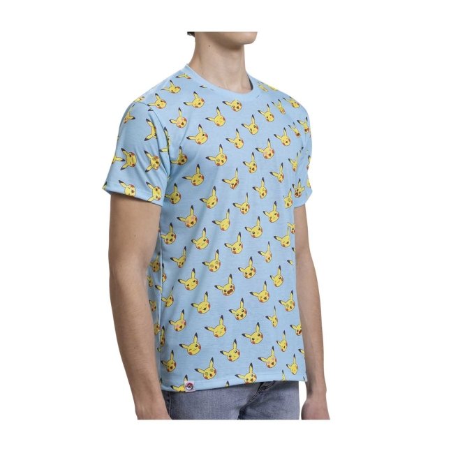 Pokémon Mood Collection: Pikachu Moods Blue Fitted Crew Neck T-Shirt ...