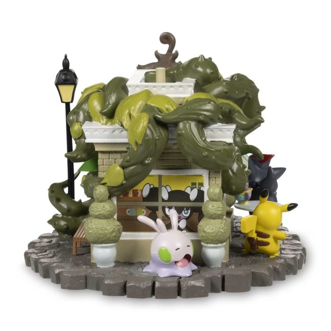 Haunted Pokémon Village: Pansage Creeping Vines Tea Shop Figure ...