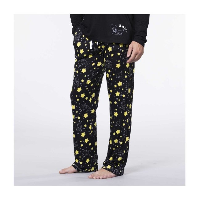 Pikachu & Teddiursa Black & Yellow Lounge Pants - Men | Pokémon Center ...