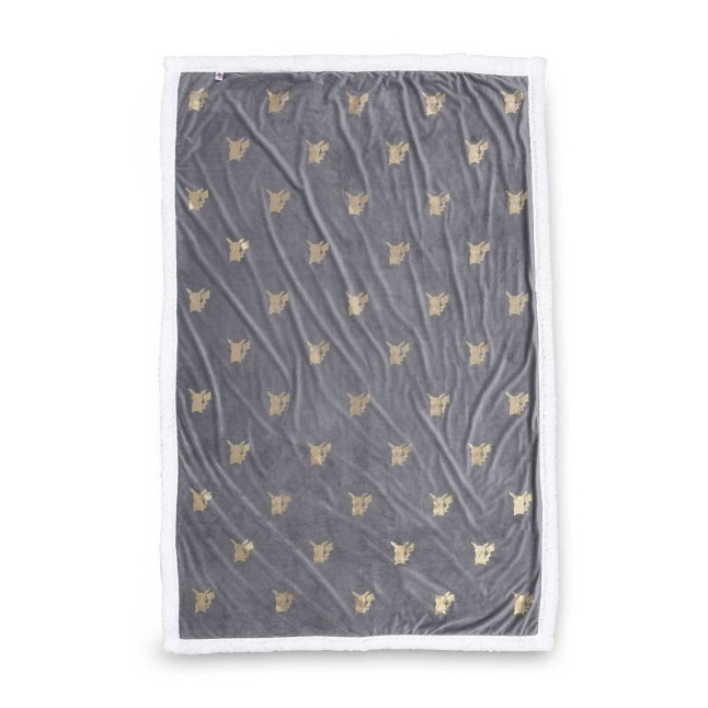 Pokémon Winter Wonders Gray Sherpa Throw | Pokémon Center Canada ...
