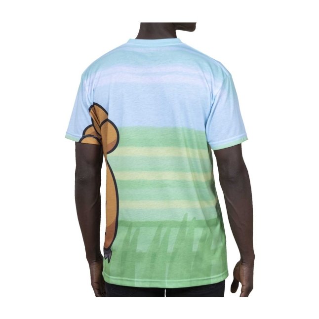 Bidoof Allover-Print Fitted Crew Neck T-Shirt - Adult | Pokémon Center ...