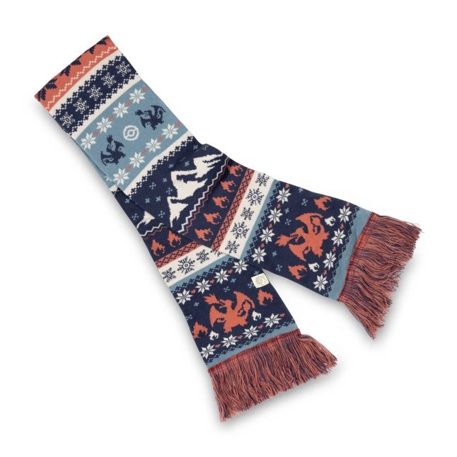Charizard Festive Winter Knit Scarf (One Size-Adult) | Pokémon Center ...