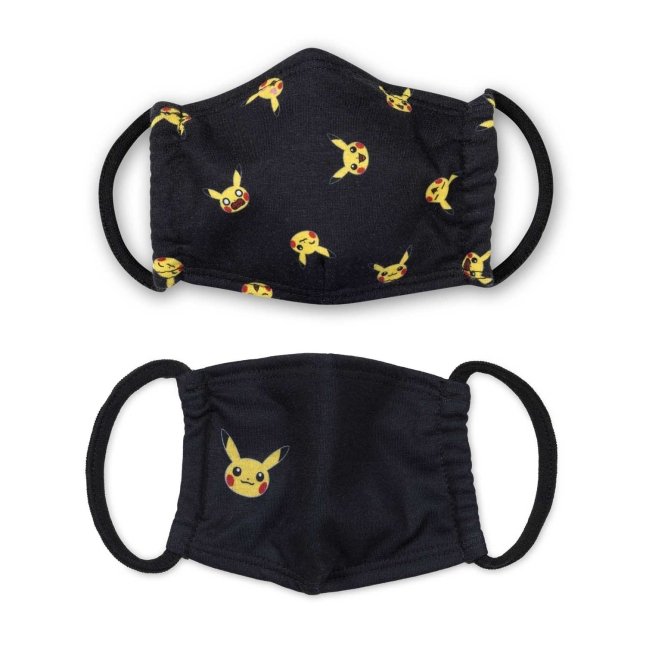 Pikachu Expressions Face Masks (Size L/XL) (2-Pack) | Pokémon Center ...