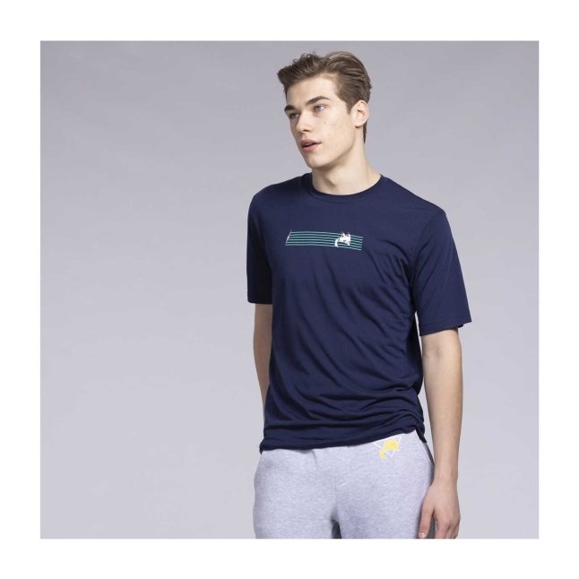 Pikachu Pokémon Active Navy Performance T-Shirt - Men | Pokémon Center ...