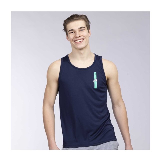 Pikachu Pokémon Active Navy Performance Tank Top - Men | Pokémon Center ...