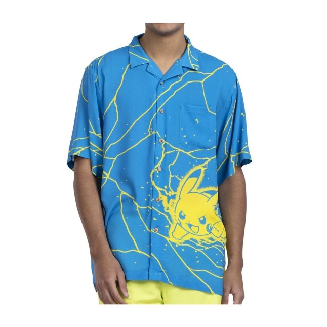 Pokémon Tropical Pikachu Blue Lightning Tropical Shirt - Men | Pokémon ...