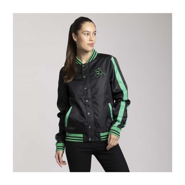 Rayquaza Pokémon Jackets Black Snap-Down Jacket - Adult | Pokémon ...