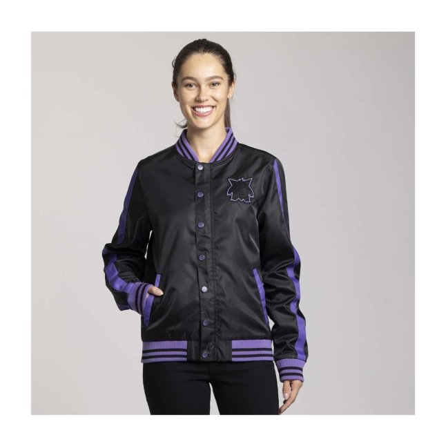 Gengar Pokémon Jackets Black Snap-Down Jacket - Adult | Pokémon Center ...