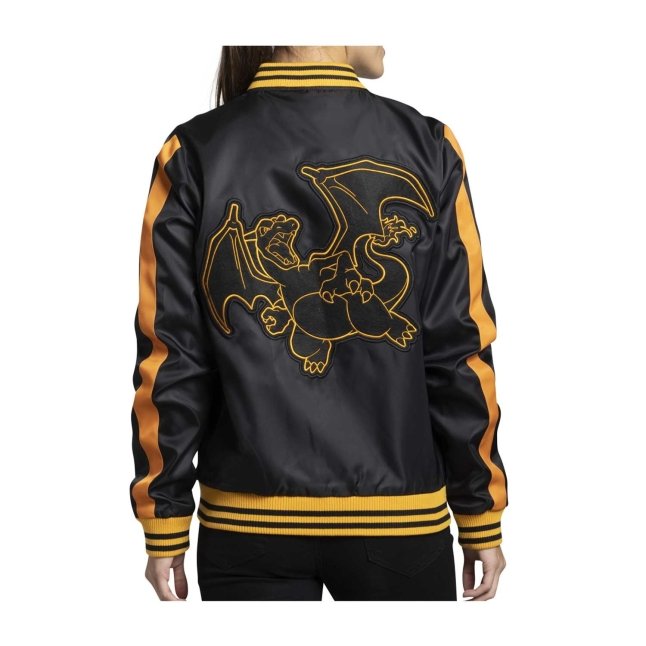 Charizard Pokémon Jackets Black Snap-Down Jacket - Adult | Pokémon ...