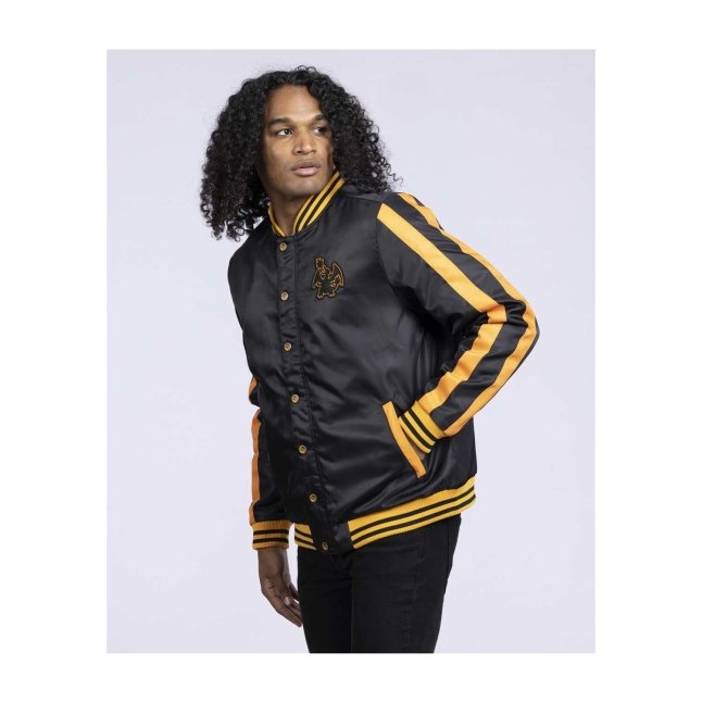 Charizard Pokémon Jackets Black Insulated Snap-Down Jacket - Adult ...