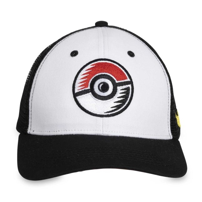 Poké Ball Black & White Baseball Hat (One Size-Adult) | Pokémon Center ...