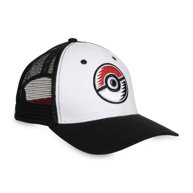Poké Ball Black & White Baseball Hat (One Size-Adult) | Pokémon Center ...