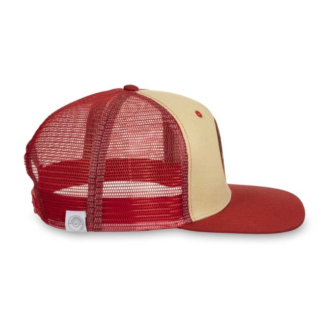 Meowth Red Flat-Bill Hat (One Size-Adult) | Pokémon Center Official Site