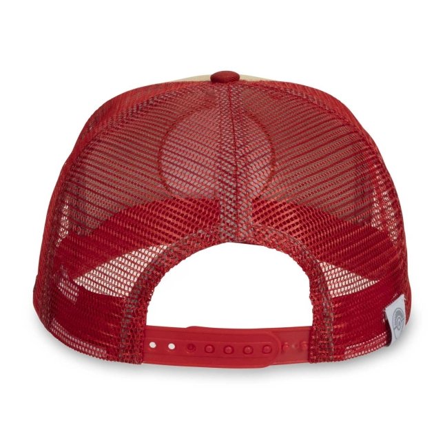 Meowth Red Flat-Bill Hat (One Size-Adult) | Pokémon Center Official Site