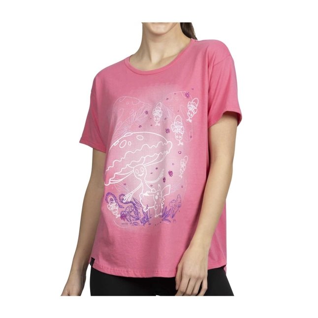 Pikachu & Shiinotic Pokémon Nature: Spring Pink Crew Neck T-Shirt ...