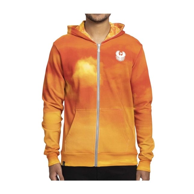 Ho-Oh Pokémon Take Flight Allover-Print Heavyweight Zip-Up Hoodie ...