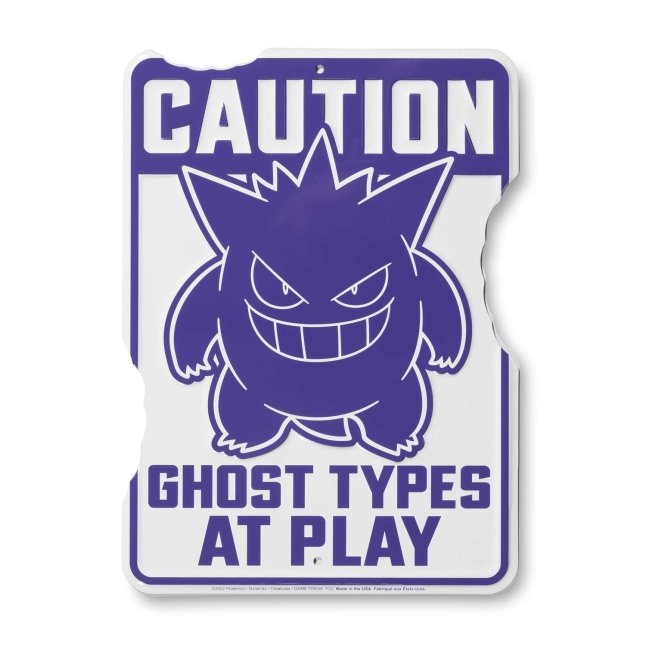 Gengar Pokémon Sweet Temptations Metal Sign | Pokémon Center UK ...