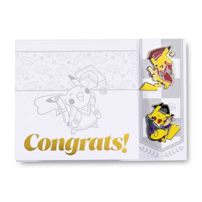 Graduation Pikachu 2022 Pokémon Pins & Greeting Card | Pokémon Center ...