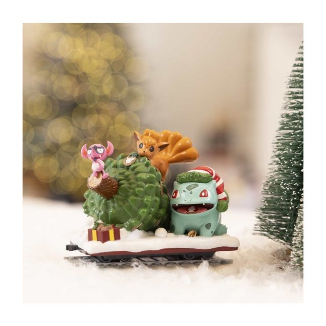 Snowy Fun Tree Flatcar Figure | Pokémon Center Official Site
