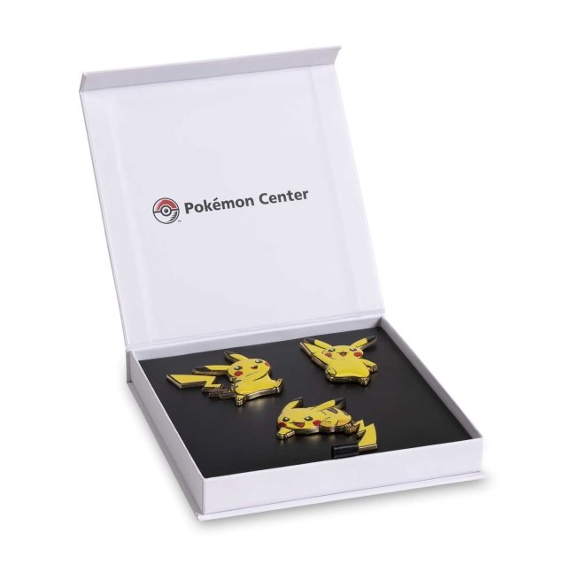 Pokémon Deluxe Pins: Pikachu Pin Box Set (3-Pack) | Pokémon Center ...