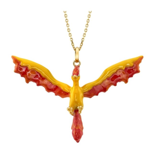 Pokémon Center × RockLove: Moltres Sterling Silver Pendant Necklace ...