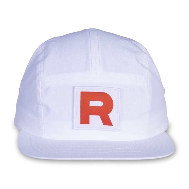 Team Rocket HQ Collection White Five-Panel Hat (One Size-Adult) | Pokémon Center Official Site