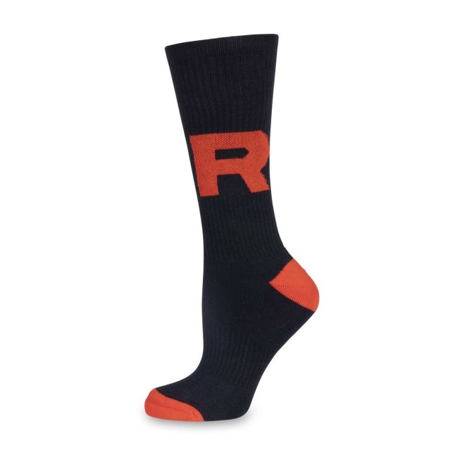 Team Rocket HQ Collection Black & Red Crew Socks - Adult | Pokémon ...