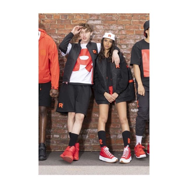 Team Rocket HQ Collection Black & Red Reversible Quilted Utility Vest ...