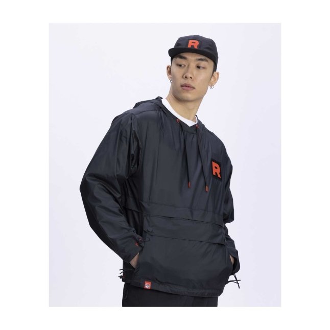 Team Rocket HQ Collection Black Packable Anorak Jacket - Adult ...