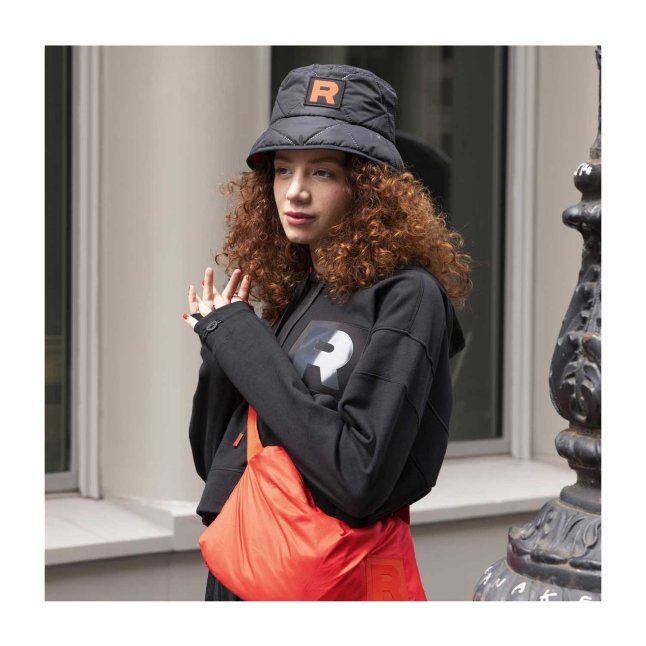 Team Rocket HQ Collection Black Fleece Crop Hoodie - Adult | Pokémon ...