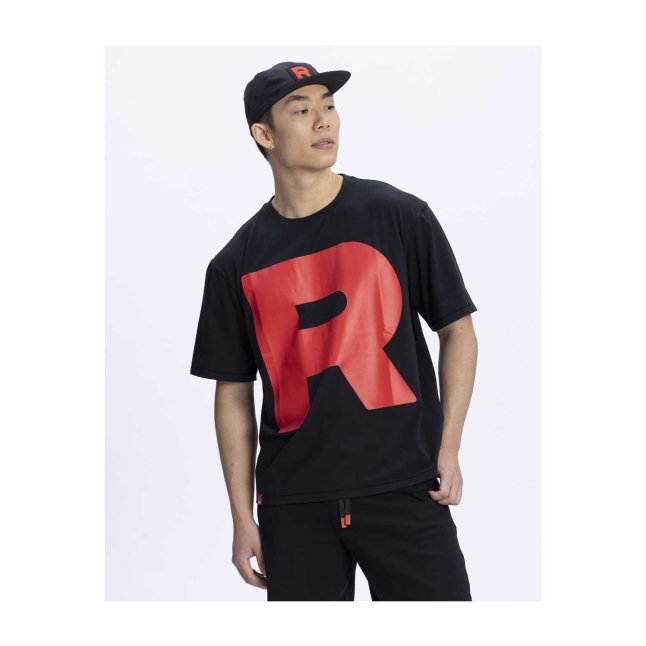 Team Rocket HQ Collection Black Oversize T-Shirt - Black | Pokémon ...