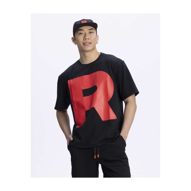 Team Rocket HQ Collection Black Oversize T-Shirt - Black | Pokémon ...