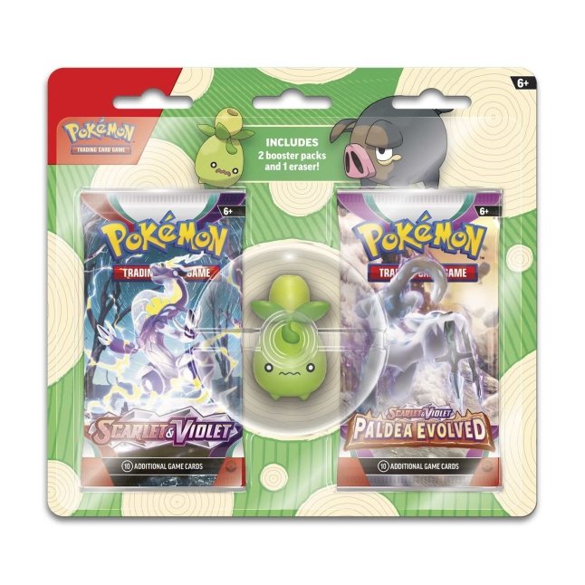 Pokémon TCG: 2 Booster Packs & Smoliv Eraser | Pokémon Center Official Site