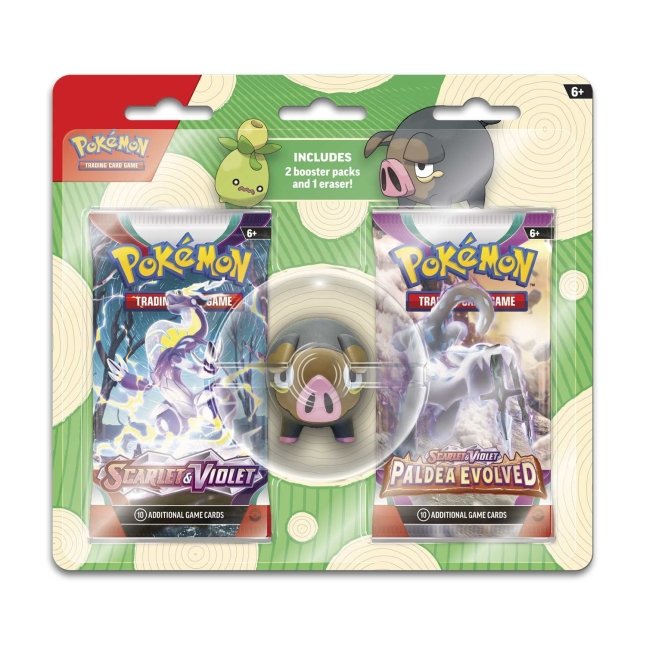 Pokémon TCG: 2 Booster Packs & Lechonk Eraser | Pokémon Center Official ...