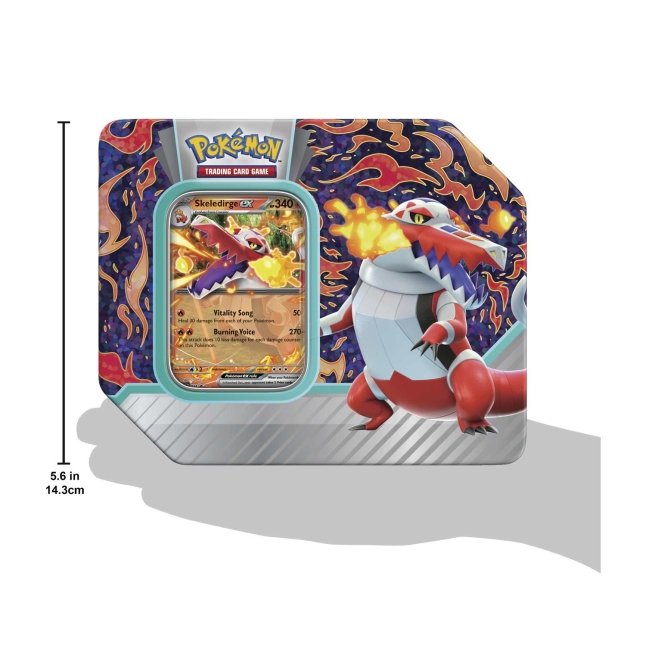 Pokémon TCG: Paldea Partners Tin (Skeledirge ex) | Pokémon Center ...