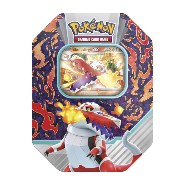 Pokémon TCG: Paldea Partners Tin (Skeledirge ex) | Pokémon Center UK ...
