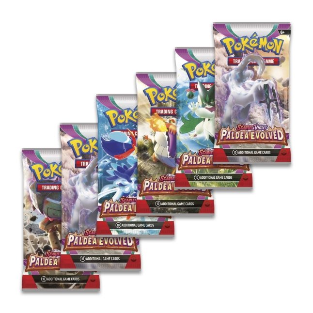 Pokémon TCG: Scarlet & Violet-Paldea Evolved Booster Bundle (6 Packs) | Pokémon Center Official Site