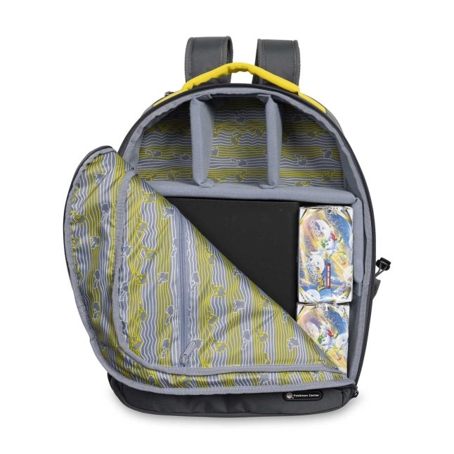 Pokémon Everyday Bags: Gray & Yellow TCG Backpack | Pokémon Center ...