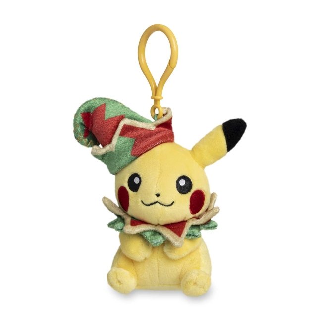 Pikachu Pokémon Holiday Workshop Plush Key Chain - 5 ½ In. | Pokémon ...
