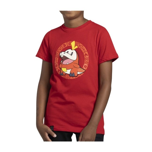 Fuecoco Red Relaxed Fit Crew Neck T-Shirt - Youth | Pokémon Center ...