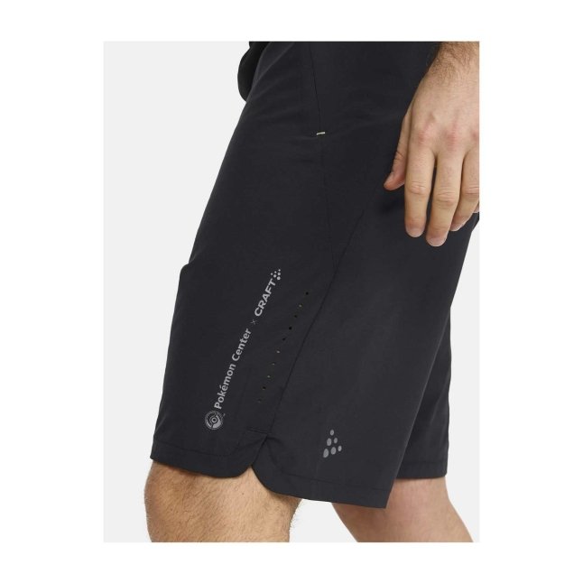 Pokémon Center × Craft: Pikachu Black Shorts - Men | Pokémon Center ...