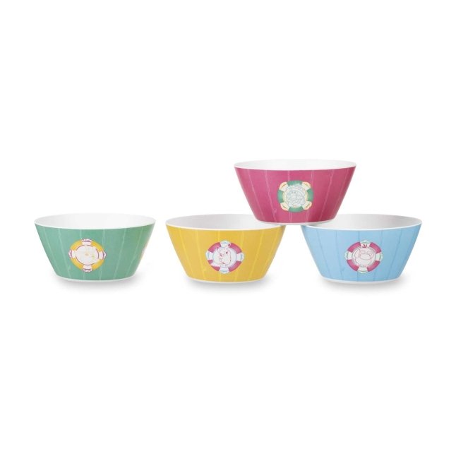 Pokémon Summer Days Snack Bowls (4-Pack) | Pokémon Center Official Site