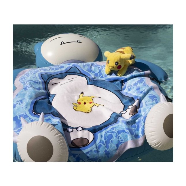Pikachu & Snorlax Pokémon Summer Days Beach Towel | Pokémon Center ...