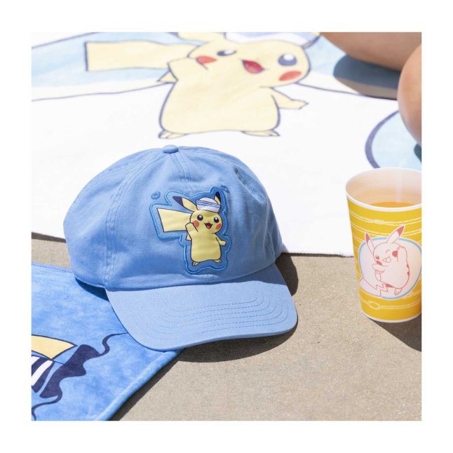 Pikachu Pokémon Summer Days Blue Dad Hat | Pokémon Center Official Site