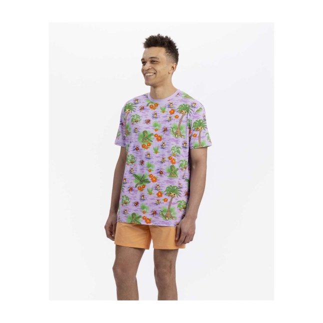 Pokémon Tropical Summer Surf Blossoms Relaxed Fit Crew Neck T-Shirt ...