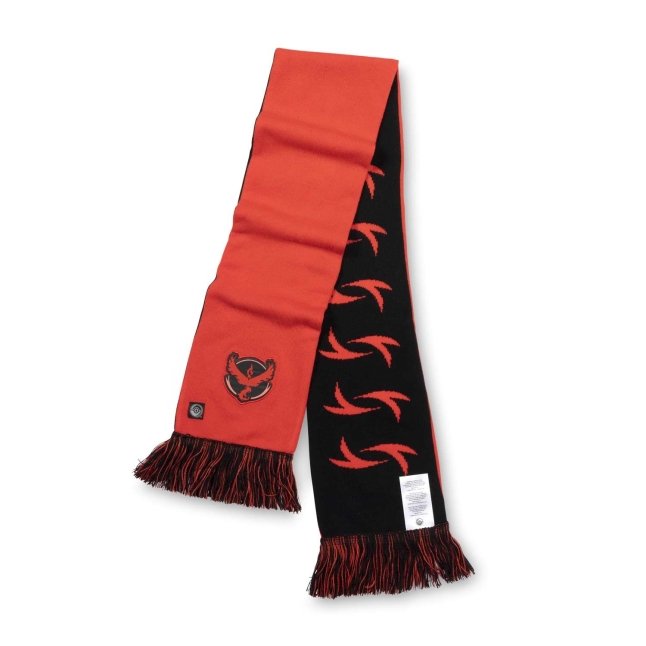 Pokémon GO Teams: Team Valor Red & Black Knit Scarf (One Size-Adult ...