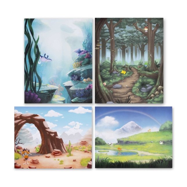 Pokémon Soothing Scenes Posters (4-Pack) | Pokémon Center Official Site