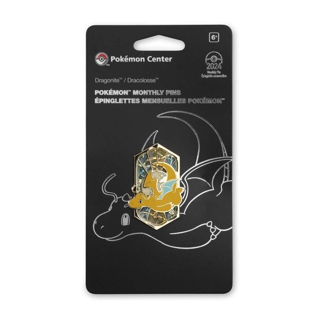 Dragonite Pokémon Monthly Pins: Dragon Types Pin (3 of 12) | Pokémon ...