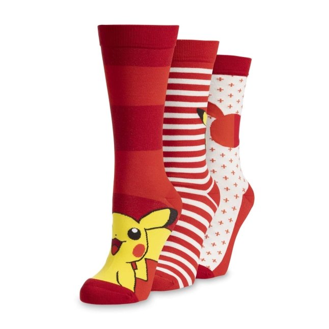 Pikachu Seasonal Knit Socks Gift Box (3 Pairs) (One Size-Adult ...